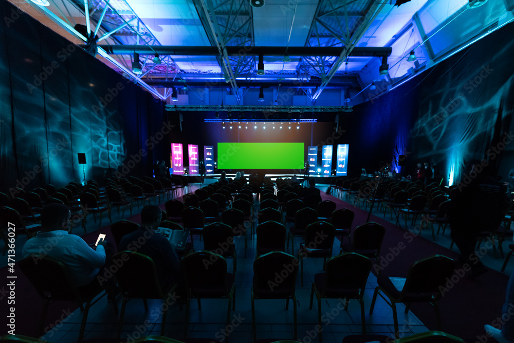 Conference hall. Collection. Meeting room. Presentation room. Modern ...