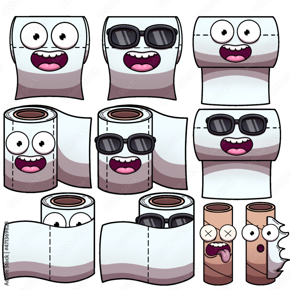 Funny Toilet Paper Cartoon