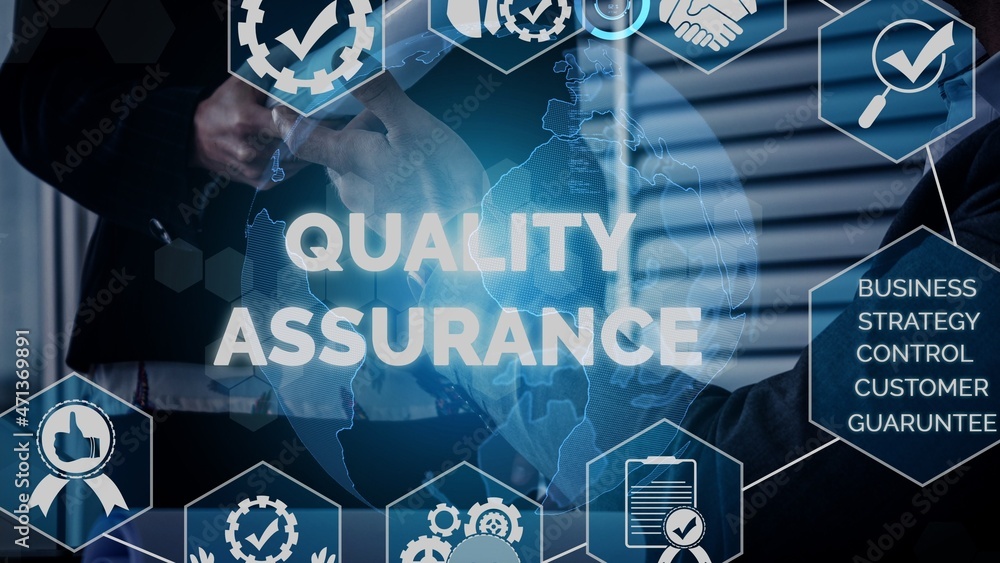 Quality Assurance and Quality Control conceptual - Modern graphic ...