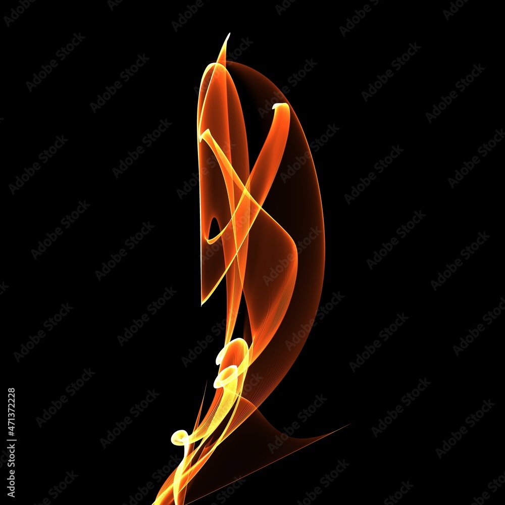 Fire flame, spark, sparkle light or flake isolated overlay on black ...