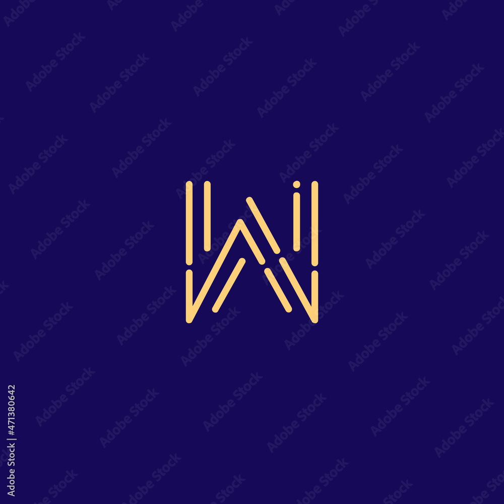 Special Unique Initial W logo and WW logo design. W Letter Minimal ...