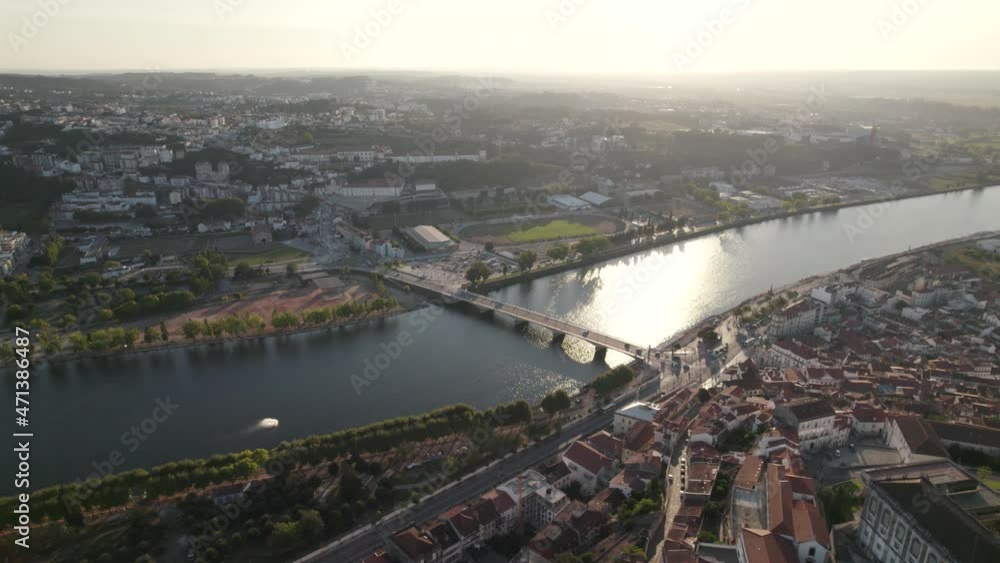Ponte de Santa Clara, bridge over Mondego River, Coimbra, Portugal ...
