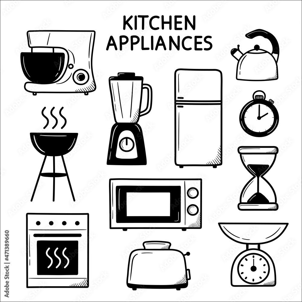 Kitchen Appliances Clipart