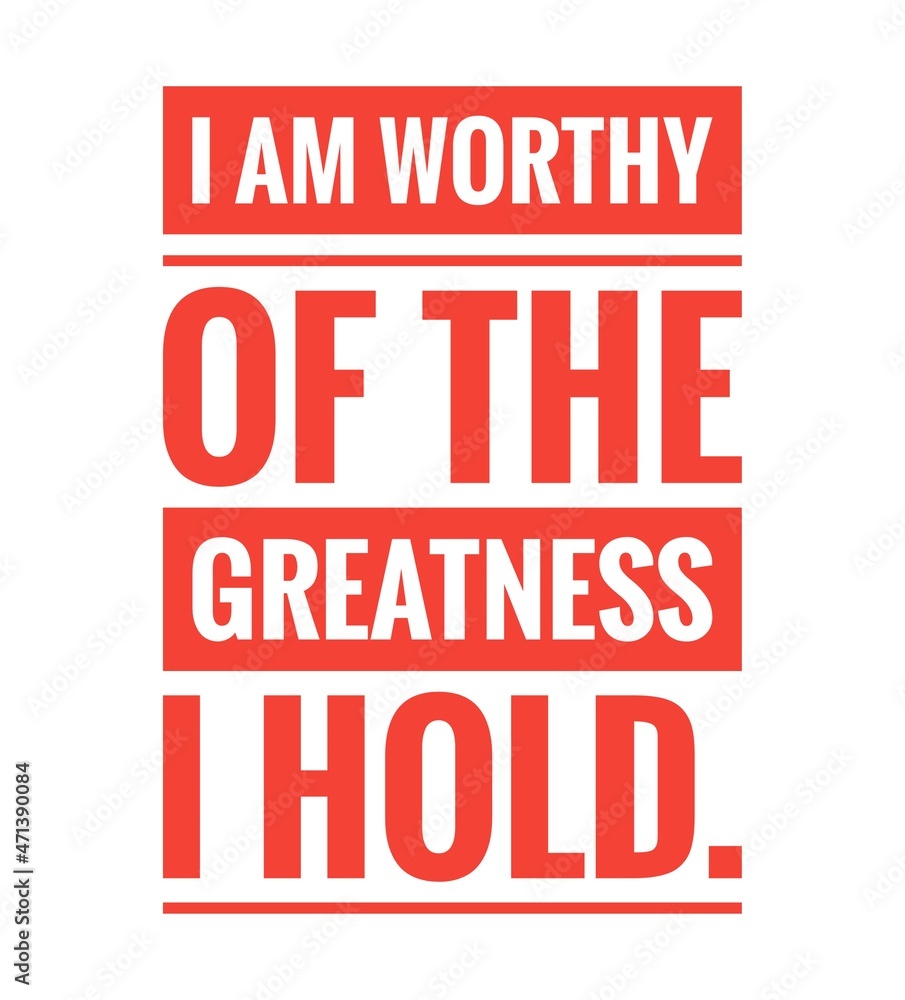 Inspirational motivation quote on the beach waves background. I am ...