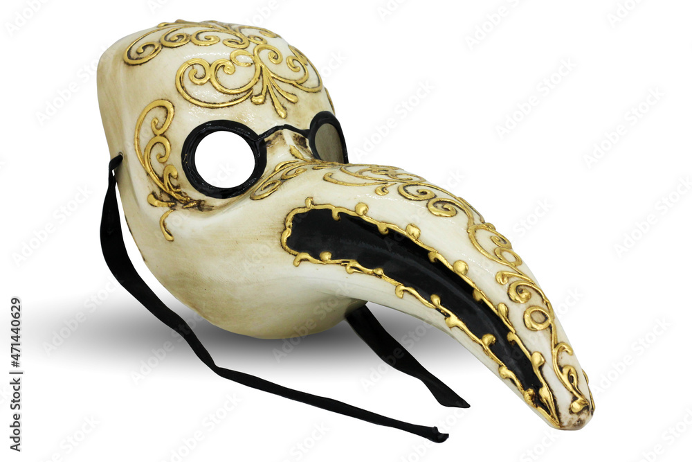 Doctor plague - traditional Venetian carnival mask. Popular souvenir ...