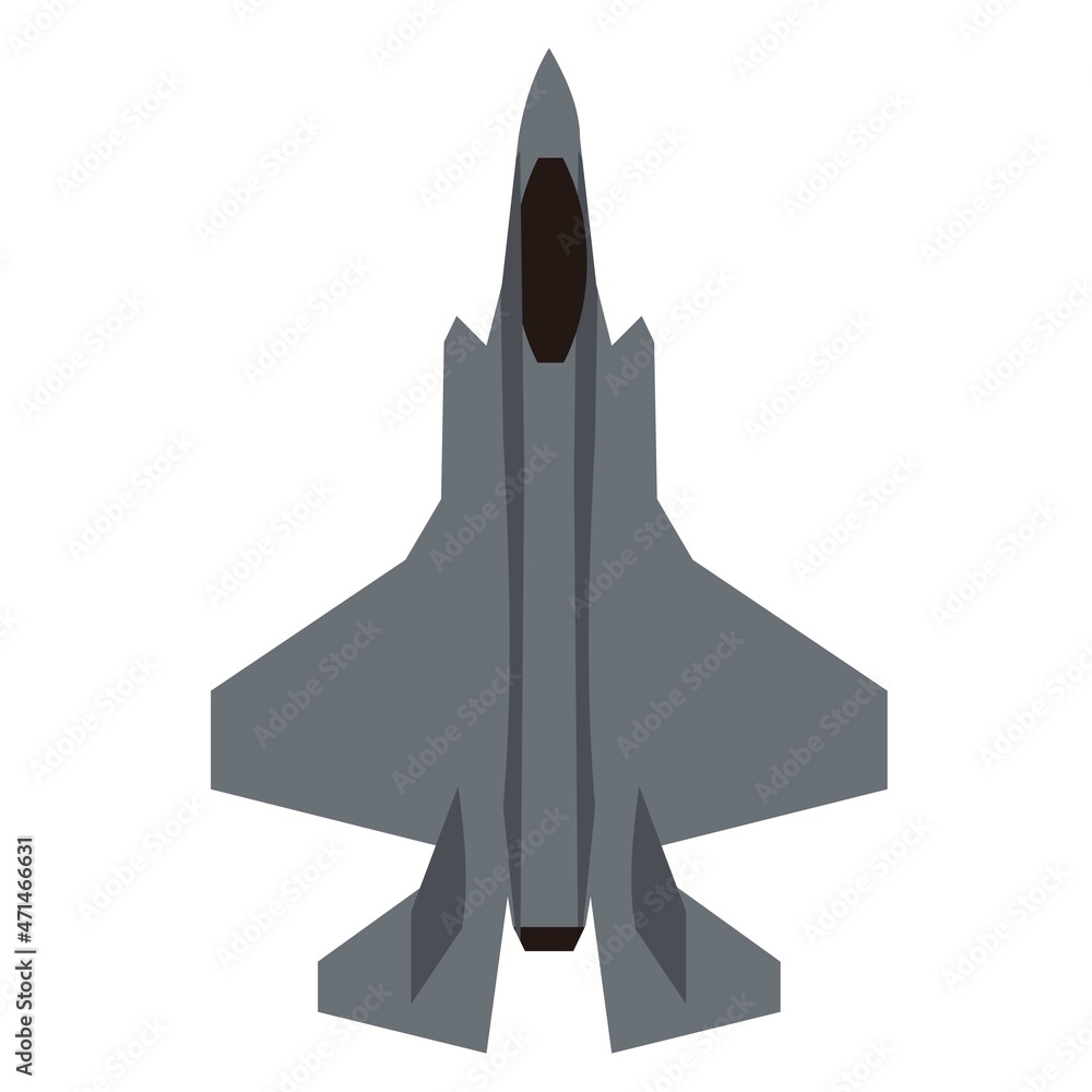 F35 jet fighter flat vector design Stock Vector | Adobe Stock
