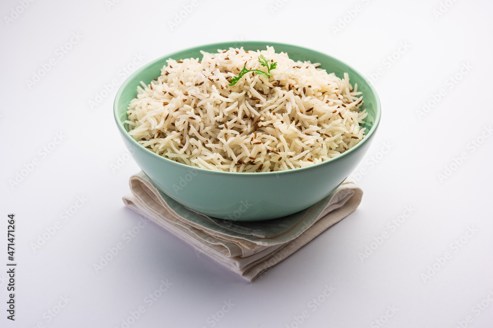 Jeera rice Stock Photo | Adobe Stock
