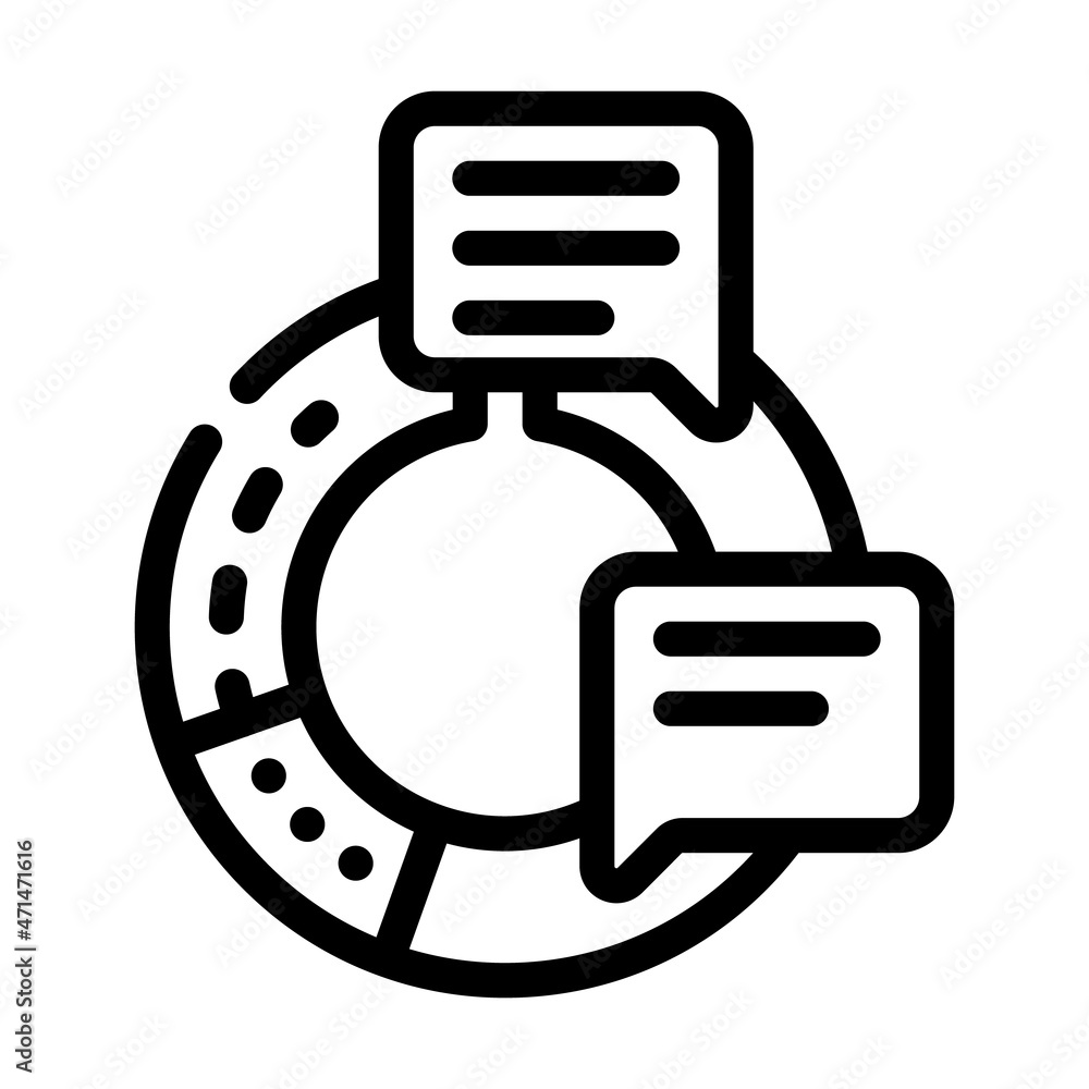information data science line icon vector. information data science ...