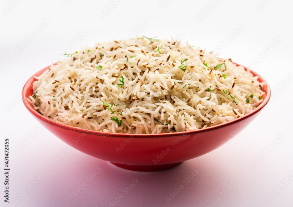 Jeera rice Stock Photo | Adobe Stock
