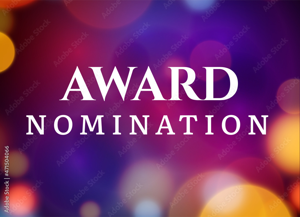 Award nomination background golden film movie vector logo ceremony ...