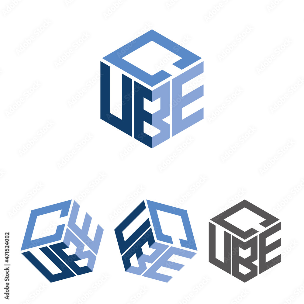 cube logo hexagon 3d template Stock Vector | Adobe Stock