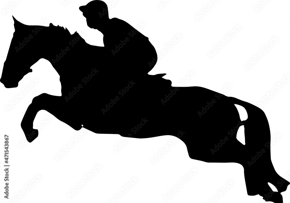 Eventing Silhouettes SVG Jockey Horse Show Equestrian Stock Vector ...