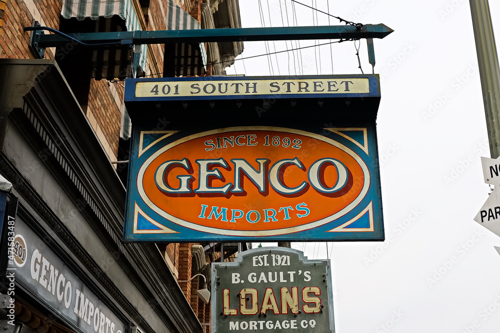 Osaka,Japan - 13 Apr, 2019:The movie set of Genco Pura Olive Oil ...