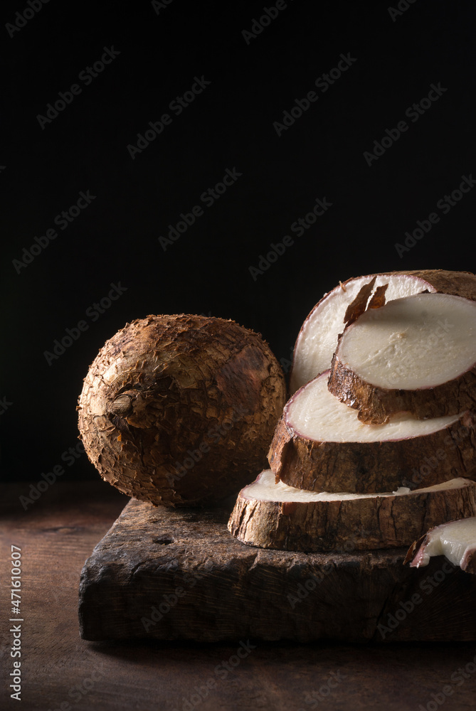 cassava or manihot, also known as manioc, yuca or brazillian arrowroot ...