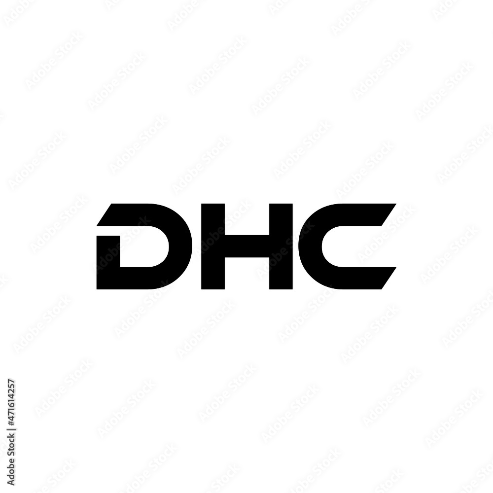 DHC letter logo design with white background in illustrator, vector ...