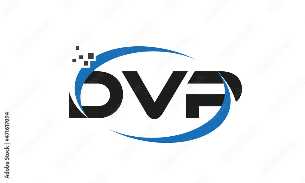 dots or points letter DVP technology logo designs concept vector ...