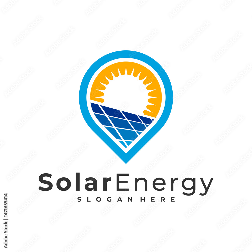 Point Solar logo vector template, Creative Solar panel energy logo ...
