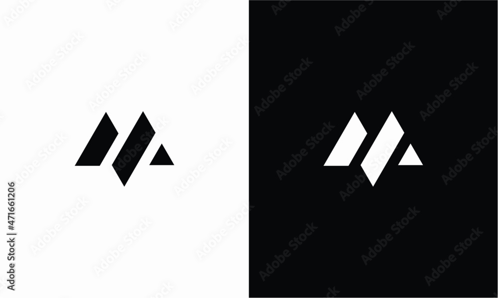Letter M logo. Icon design. Template elements. Geometric abstract logos ...