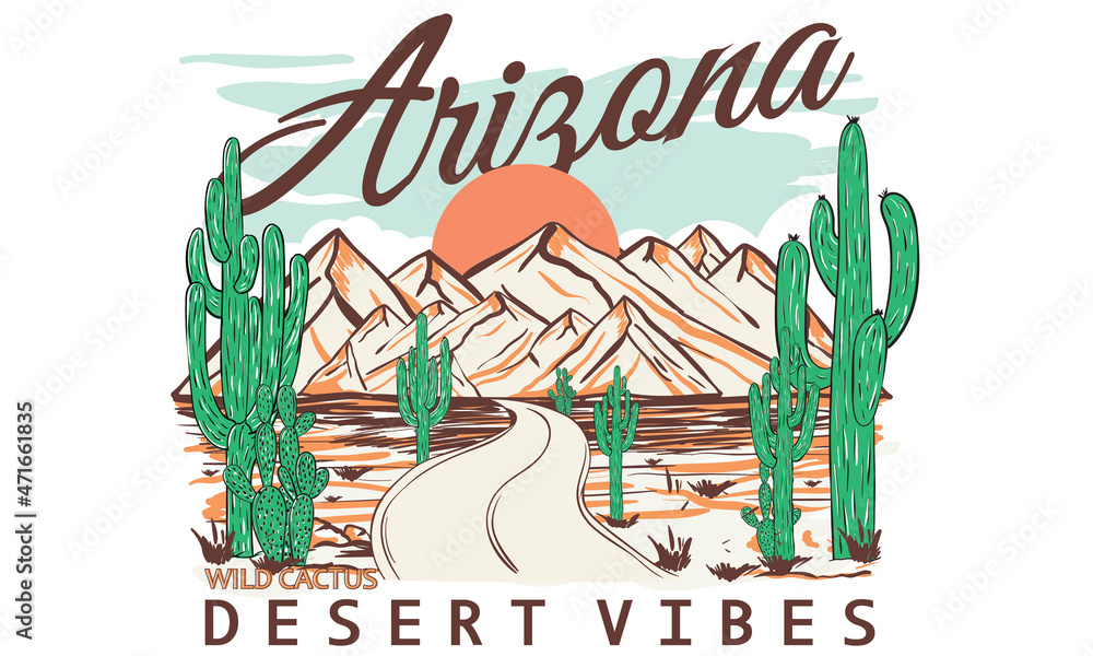 Arizona Desert Clipart Background