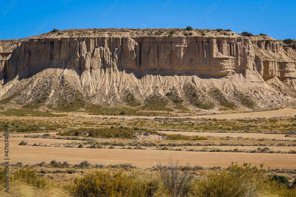 Spain, Navarre, Arguedas, Bardenas Reales desert, natural park ...
