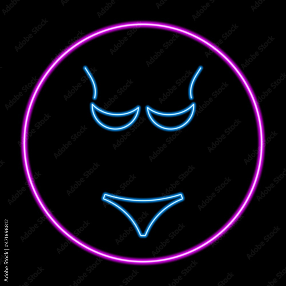 lingerie neon sign, modern glowing banner design, colorful modern ...