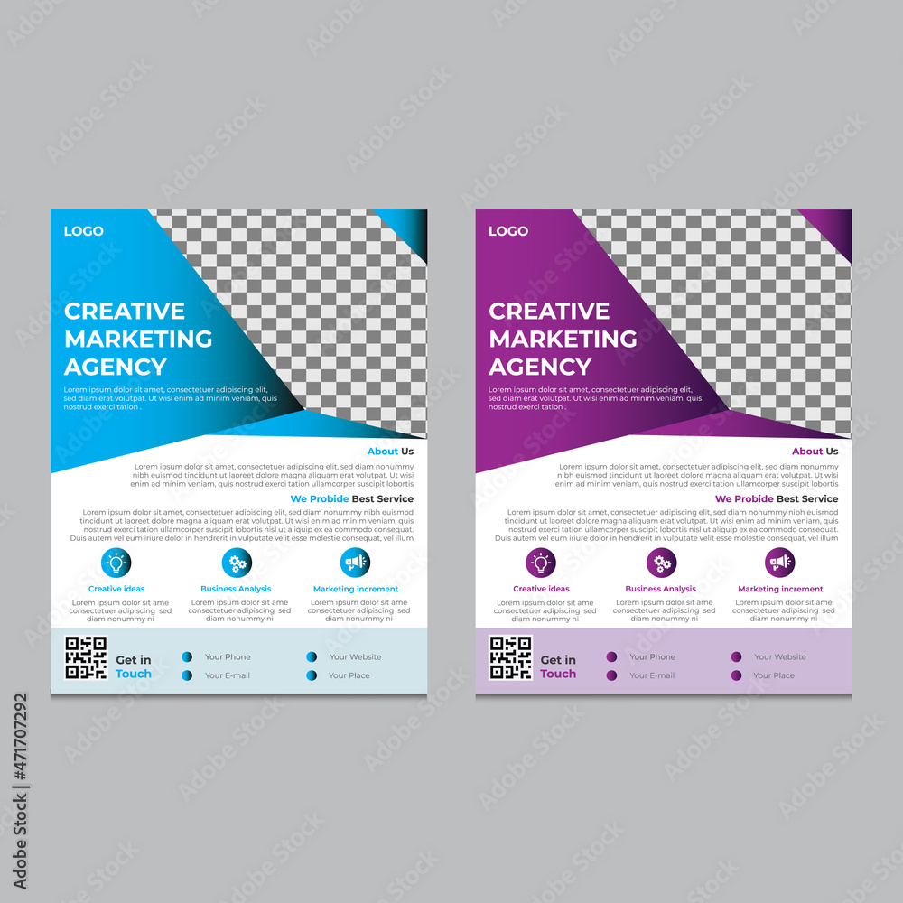 Professional flyer design Creative flyer design One page Business flyer ...