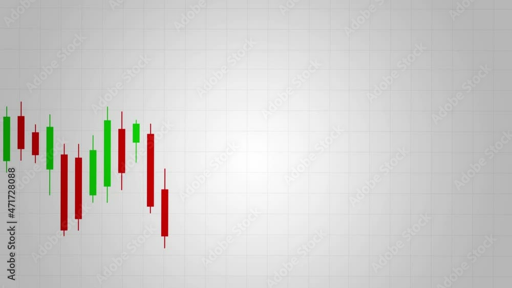 Stock market or forex trading candlestick chart exchange. Stock broker ...