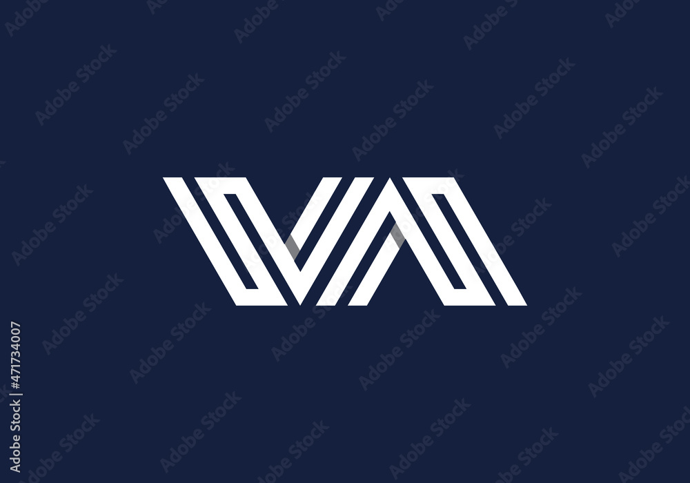 Minimalist Logo Design of Letter VA illustration for your business ...