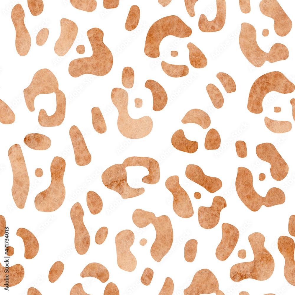 animal print digital paper safari pack, leopard print seamless pattern ...