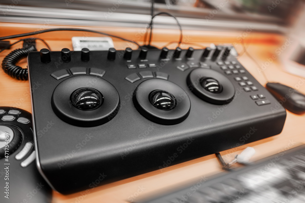 Video editing controller. Photo & Video Editing Console. Multimedia ...