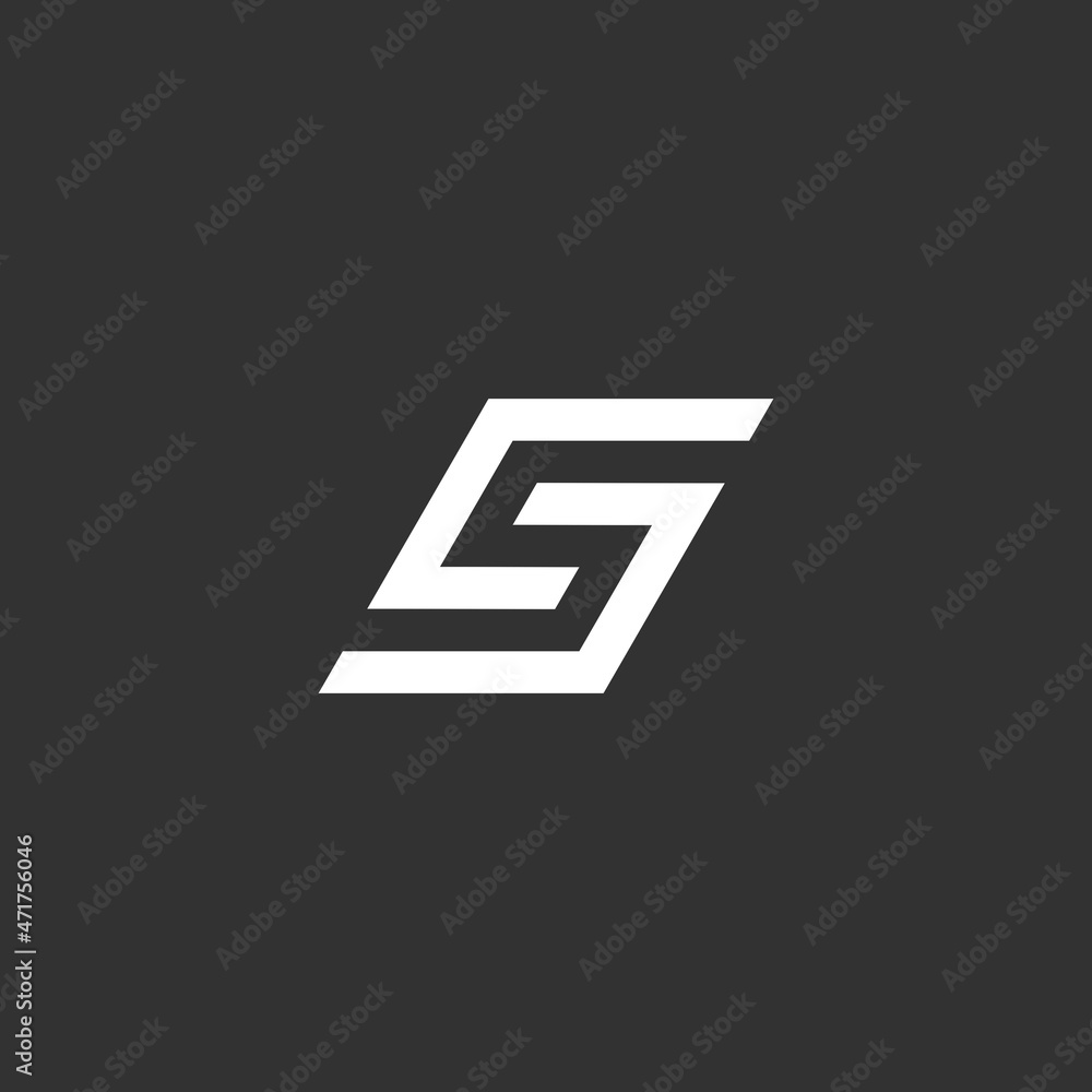 Vector graphic creative line alphabet symbol Letter S Stock Vector ...