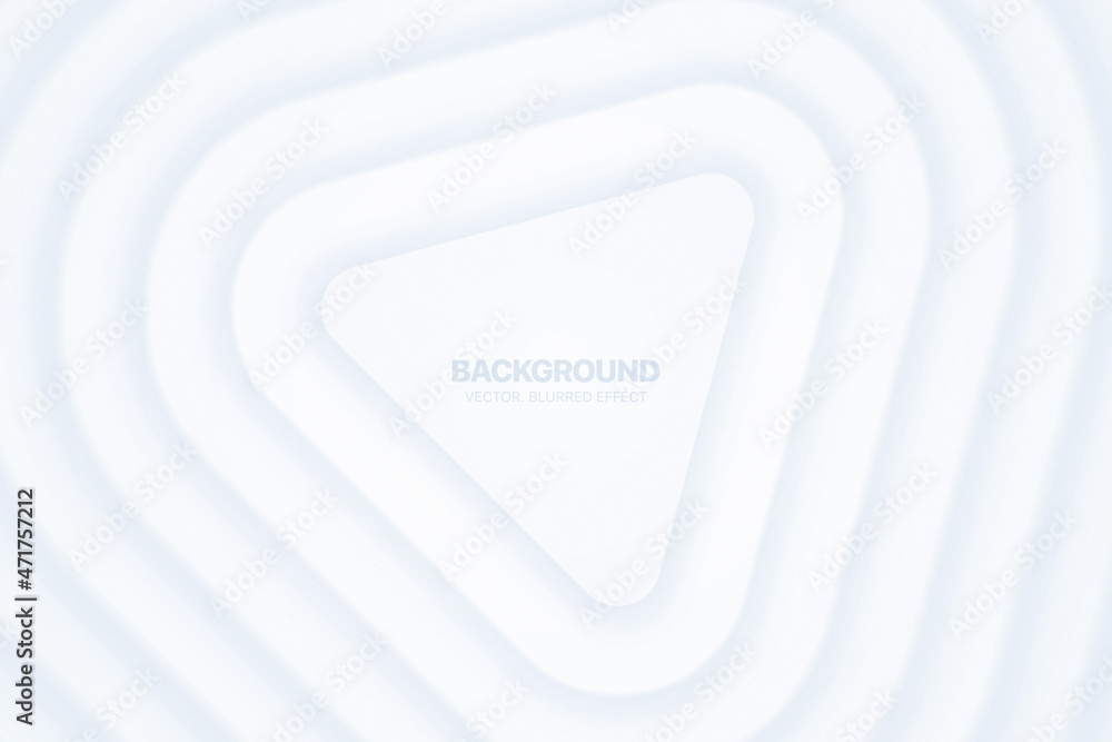 Light Monochrome Morphism Rounded Triangle Shape 3D Vector Futuristic ...