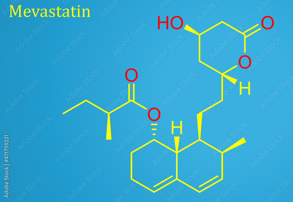 Mevastatin is a hypolipidemic agent that belongs to the statins class ...