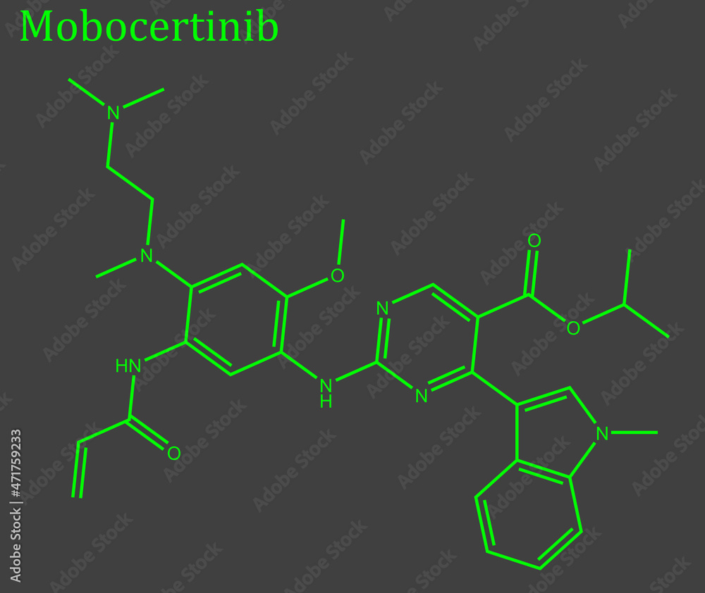 Mobocertinib, sold under the brand name Exkivity, is used for the ...