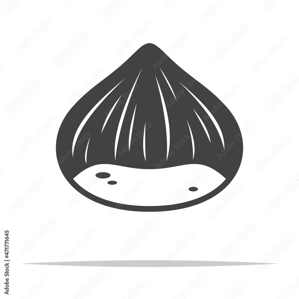 Chestnut icon transparent vector isolated Stock Vector | Adobe Stock