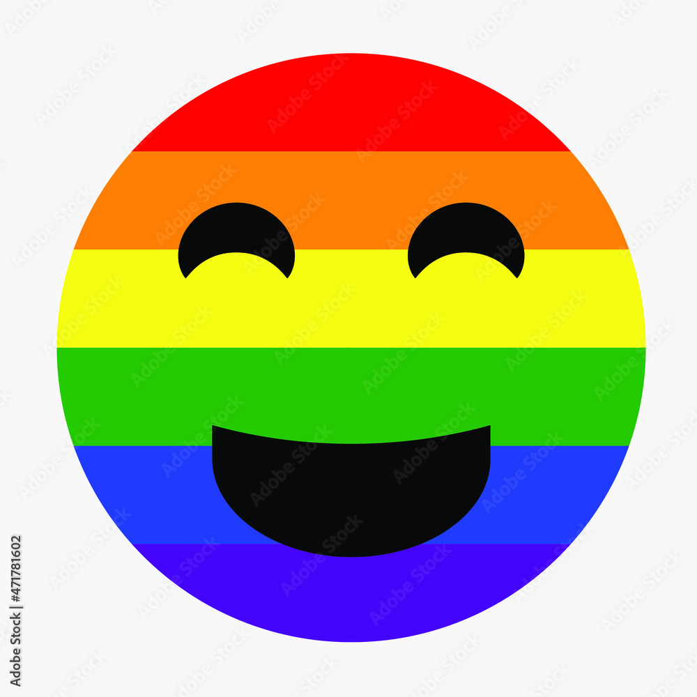 LGBT emoji vector illustration isolated on white background. Stock ...