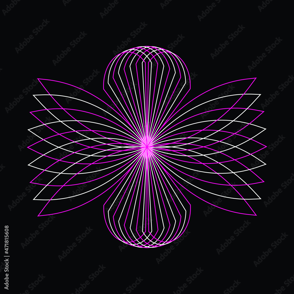 Creative Abstract spirograph design. The ornamental design for ...