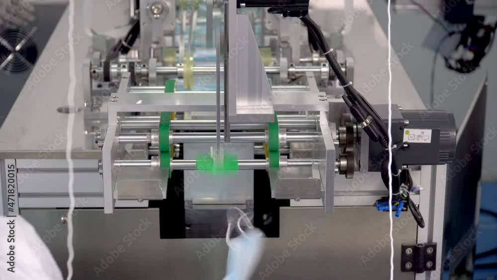 The process of manufacturing line production medical face mask with ...
