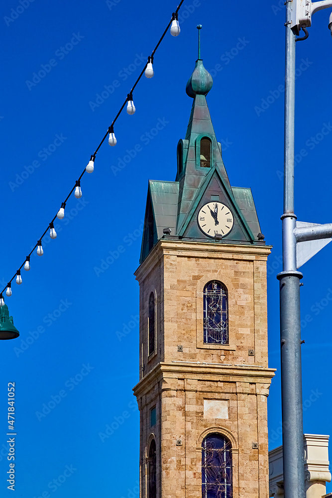 Tel-aviv, Israel - November 11, 2021: Jaffa Clock Tower. built in 1906 ...