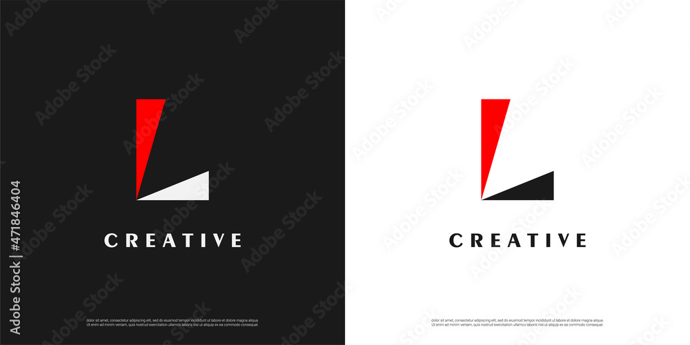 Vetor de Letter L logo icon arrow design template elements do Stock ...