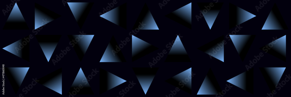 3d fade vector geometric background wallpaper banner blue triangle ...
