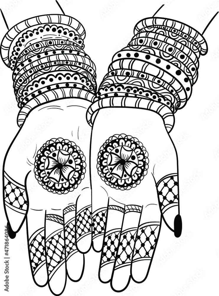 Black Border Mehndi Designs Pics at Daryl Wherry blog