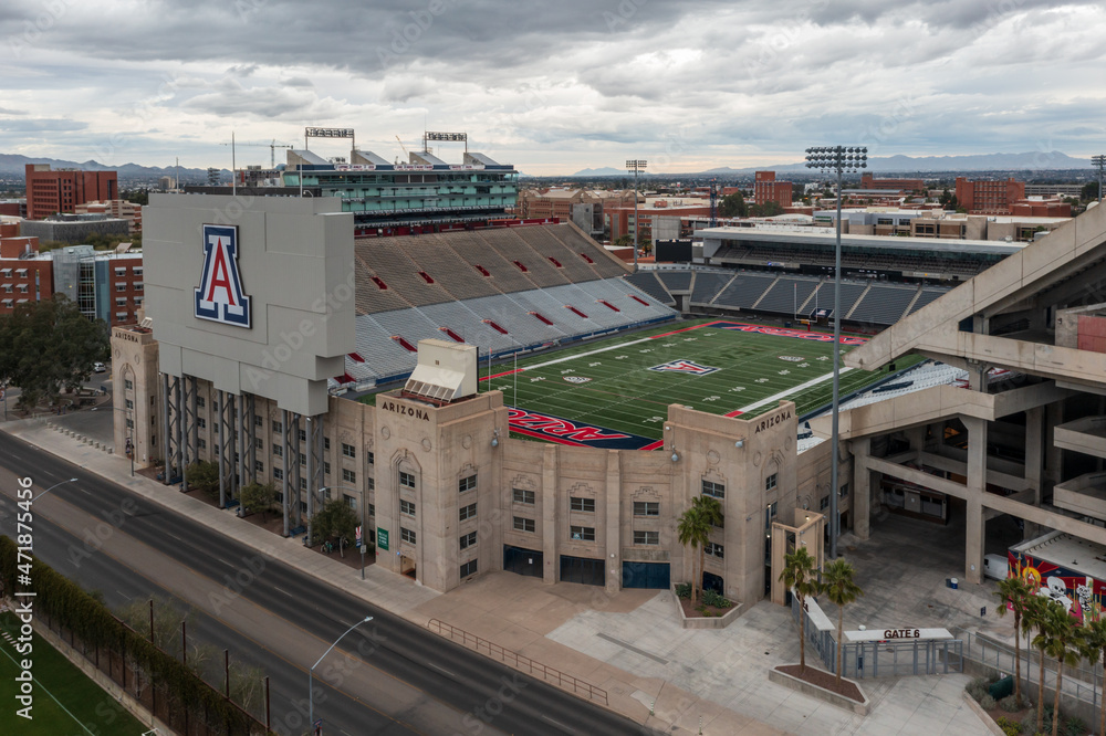 The University Of Arizona Stadium In Tucson, Arizona Stock Photo ...