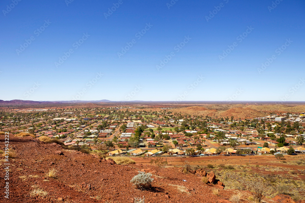 Newman, outback mining town in the Pilbara region of Western Australia ...