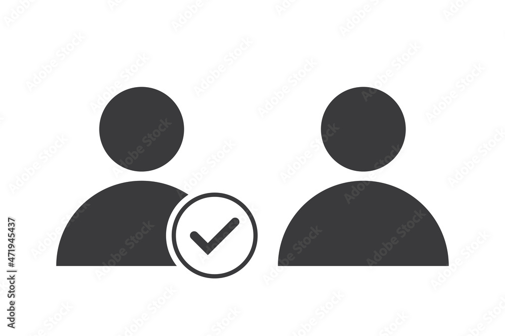 Account icon on white background for website, application, printing ...