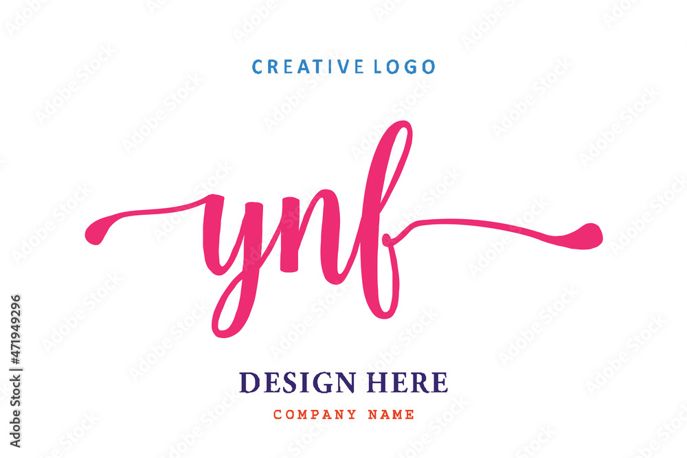 YNF lettering logo is simple, easy to understand and authoritative ...