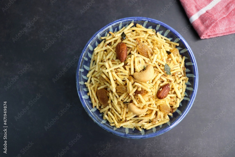 Fried potato falahari chivda, Aloo chiwda is also known as a Fasting ...