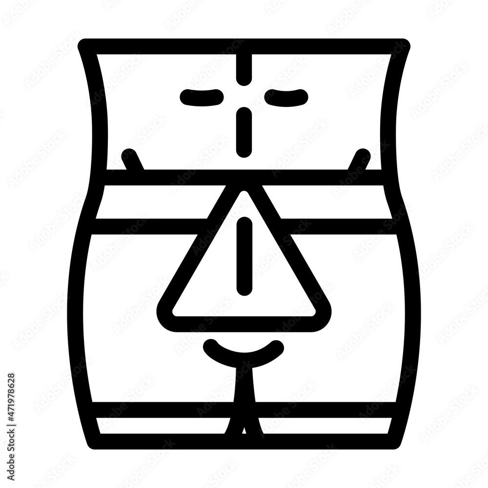 sexually transmitted disease line icon vector. sexually transmitted ...