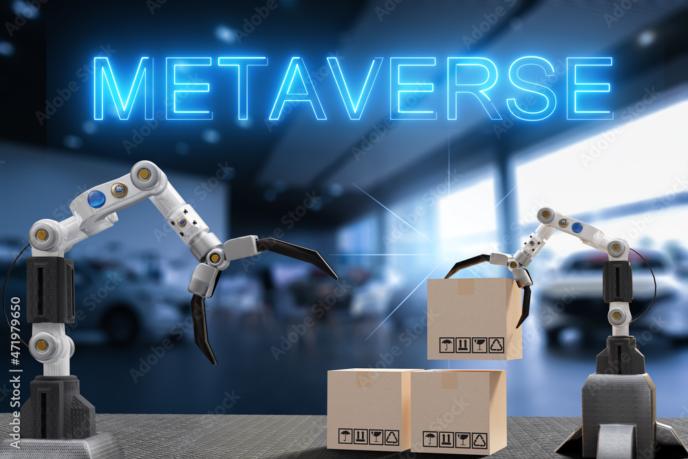 Object for metaverse virtual world technology of future Robot cyber ...