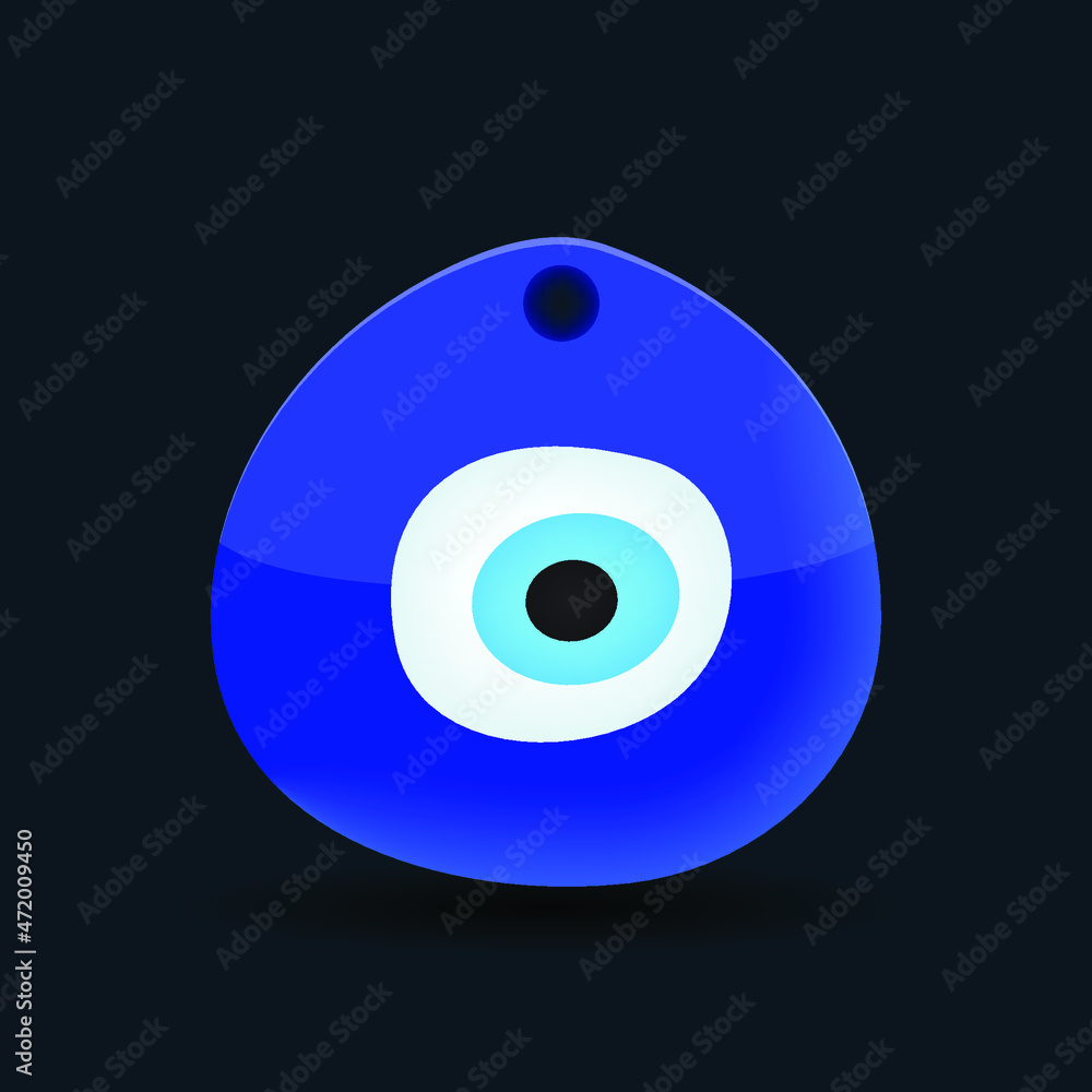 Glass Islamic, Arabian or Turkish, Greek amulet. Turkish amulet. Fatima ...